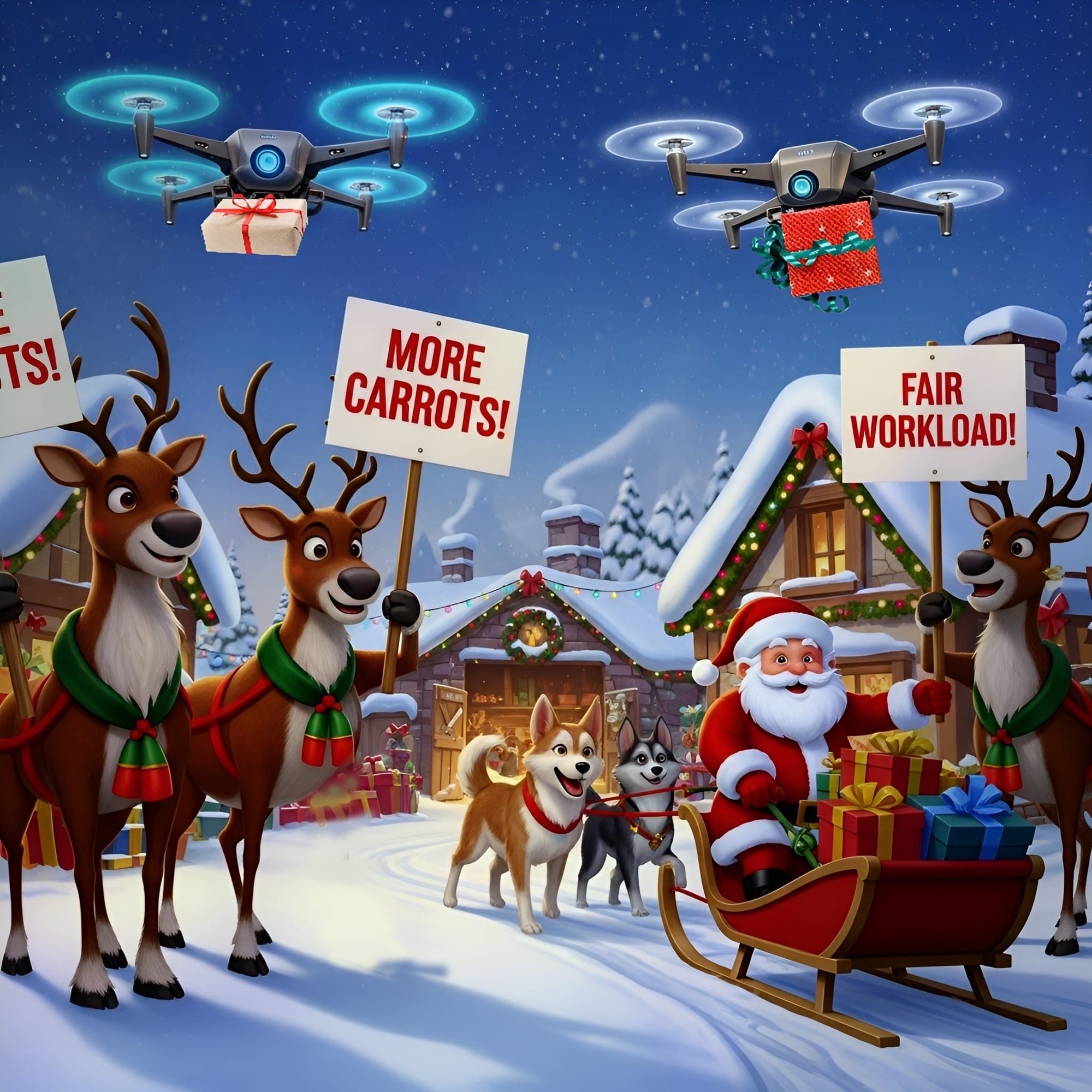 Advent 3: The Great Sleigh Strike – FrogDiva Thoughts